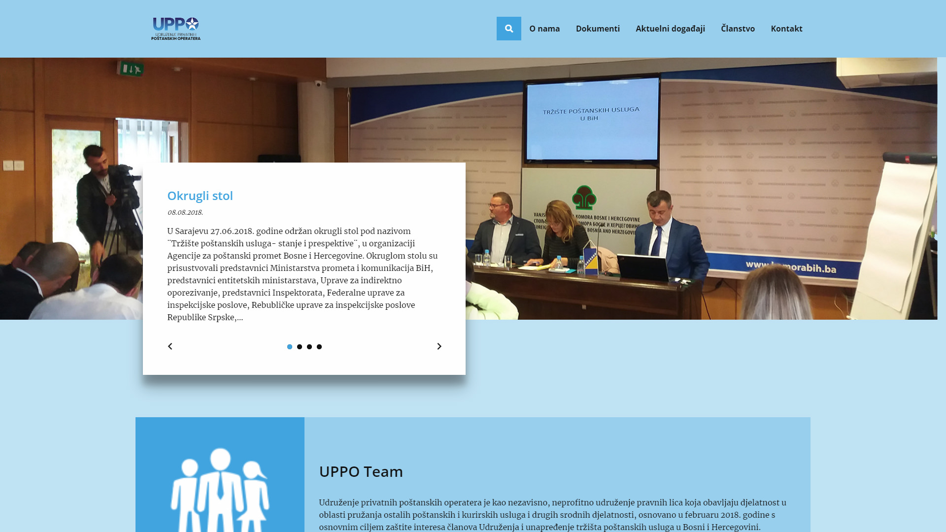 O nama - Udruženje privatnih poštanskih operatera